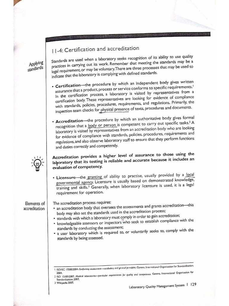 Certification and Accreditation ....... CLM | PDF