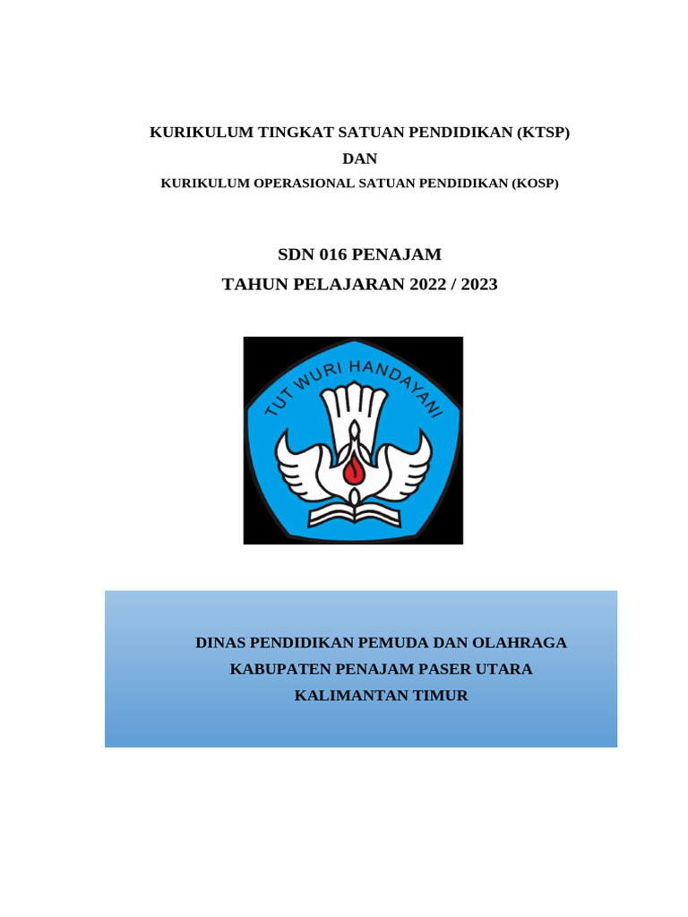 KOSP SDN 016 PNJ 2022 - 2023 | PDF