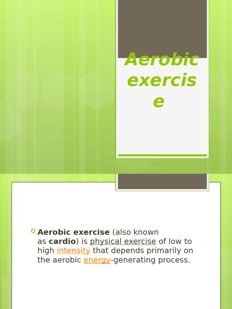 Aerobic Exercise | PDF