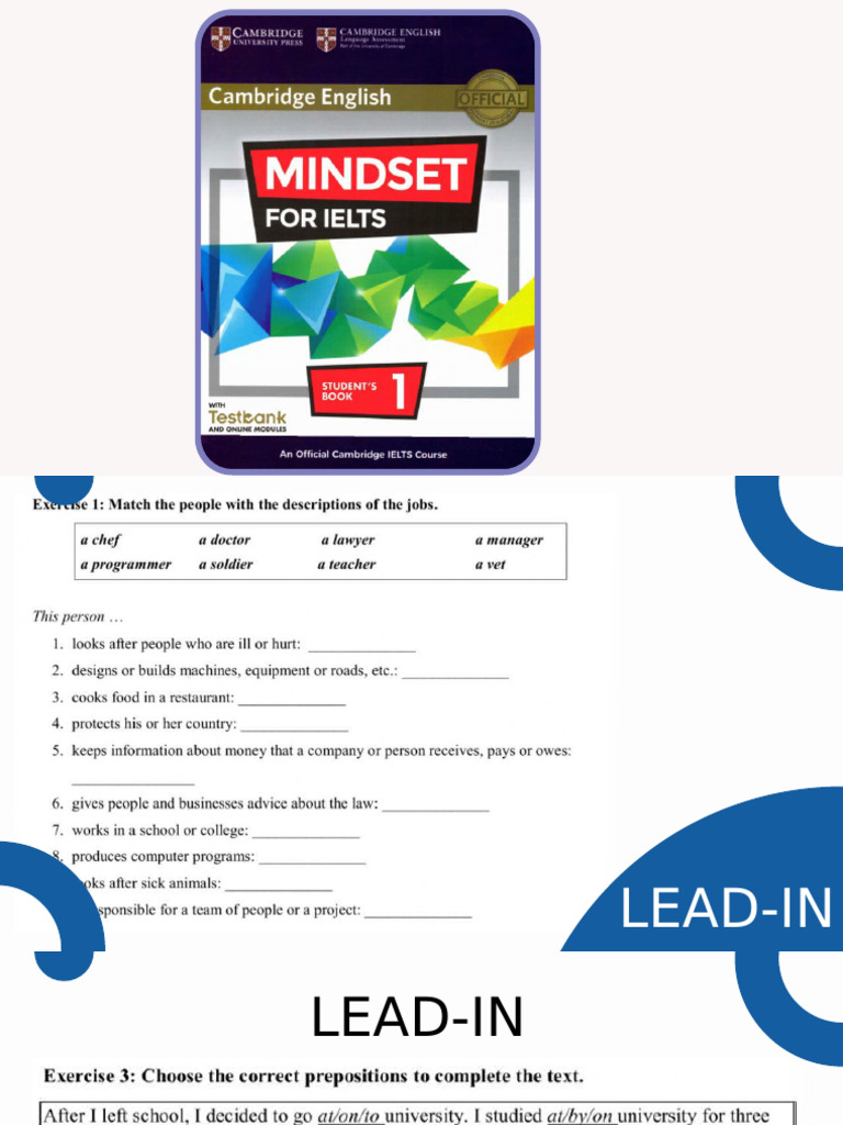 [IE M1] EDUCATION & EMPLOYMENT - LIS + READ | PDF