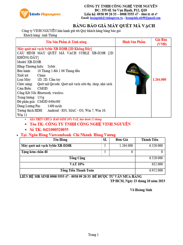 Bao - Gia - QR Code Scanner | PDF | Finance & Money Management