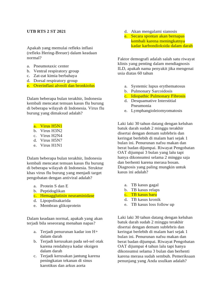 Utb RTS 2 ST 2021 | PDF