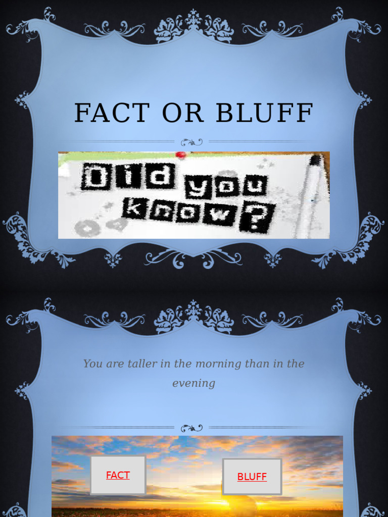 5 - Fact or Bluff | PDF