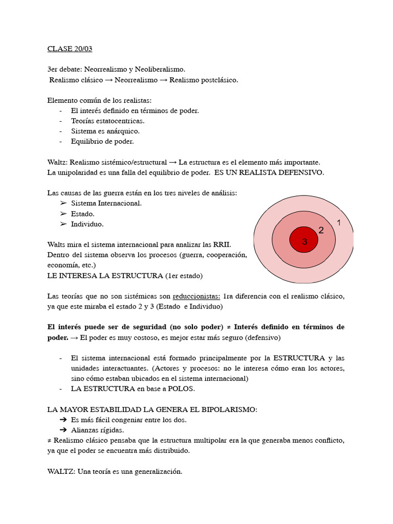 Teoria de La Rrii II- Apuntes Clase | PDF