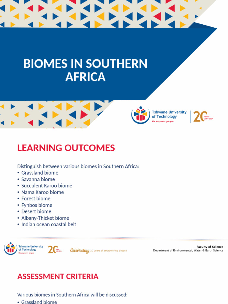 Biomes in Southern Africa | PDF
