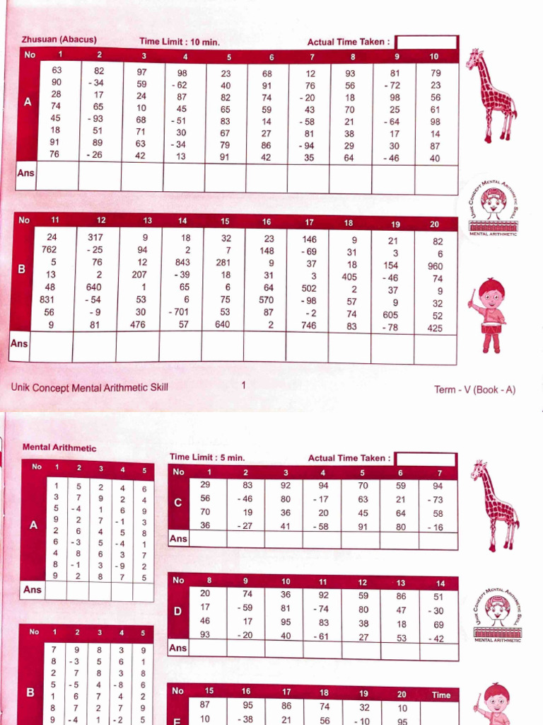 Abacus Level 5 | PDF