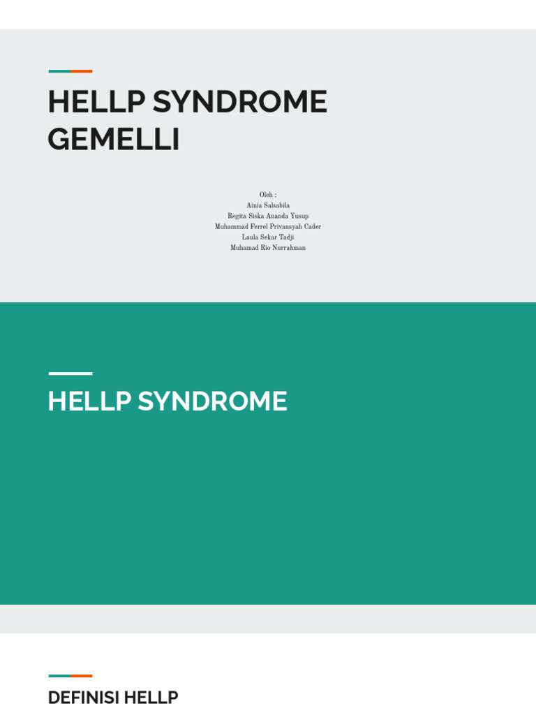 HELPP Syndrome & Gemelli | PDF