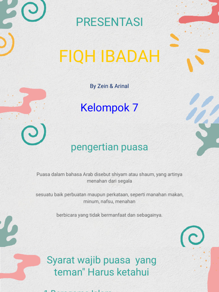 Presentasi Fiqh Ibadah Kelompok 7 - 20240506 - 071204 - 0000 | PDF