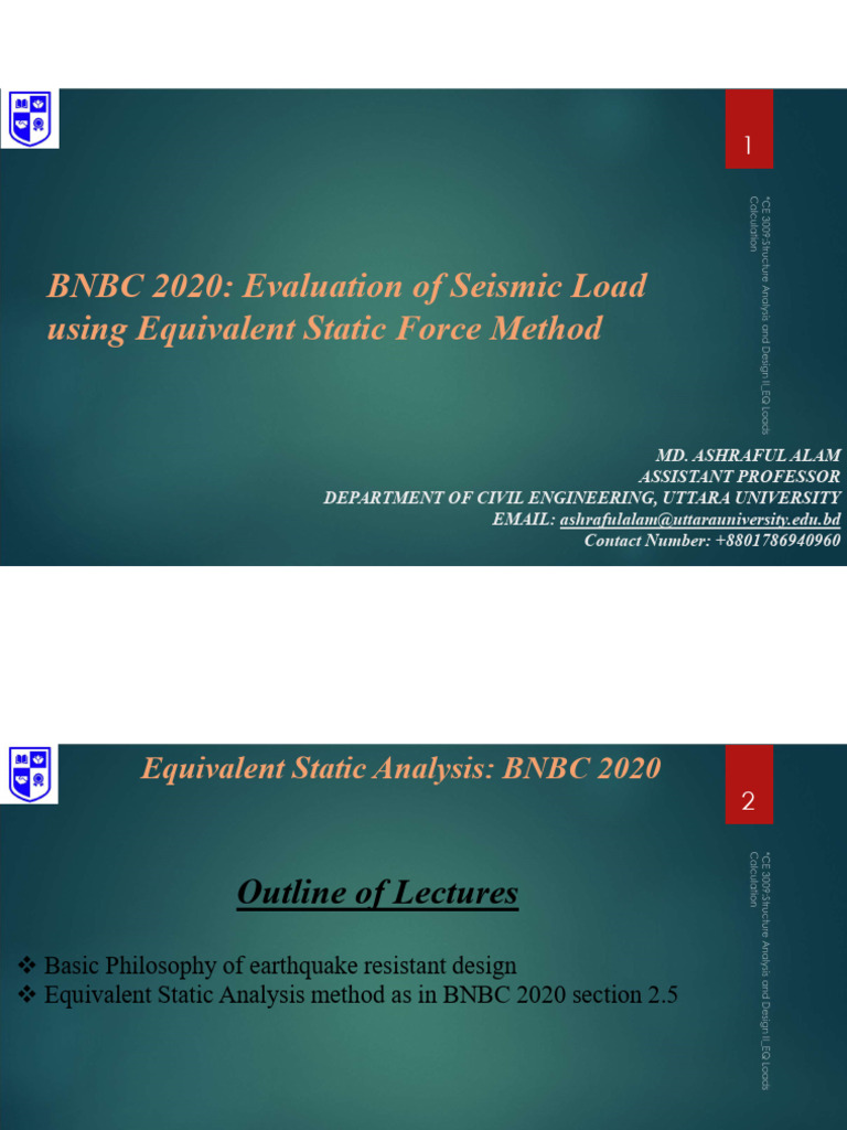 EQ Load Calculations | PDF