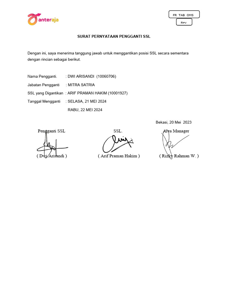 (Sansan) FORM Pengganti FIX | PDF