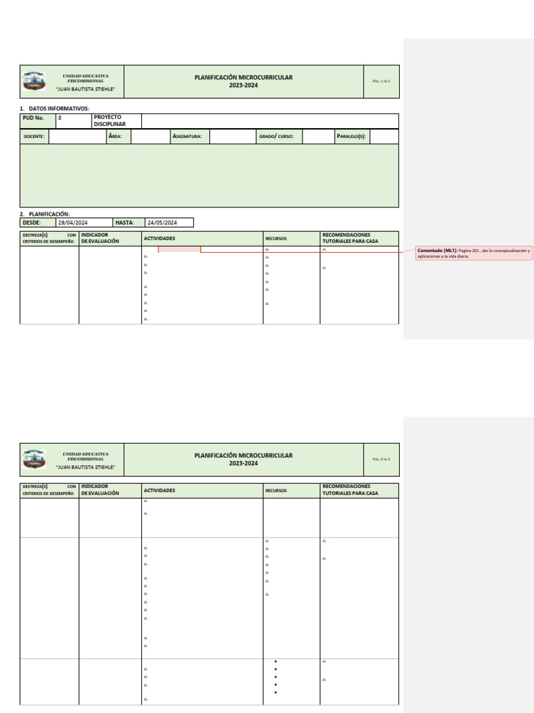 8vo Plan 3er Trim | PDF