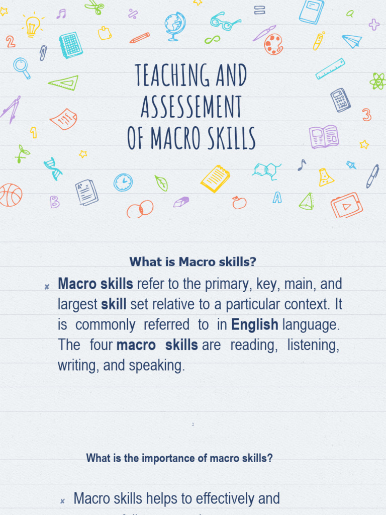 Macro Skills | PDF