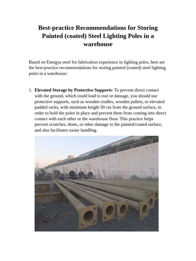 Best-Practice Recommendations For Storing Painted (Coated) Steel ...