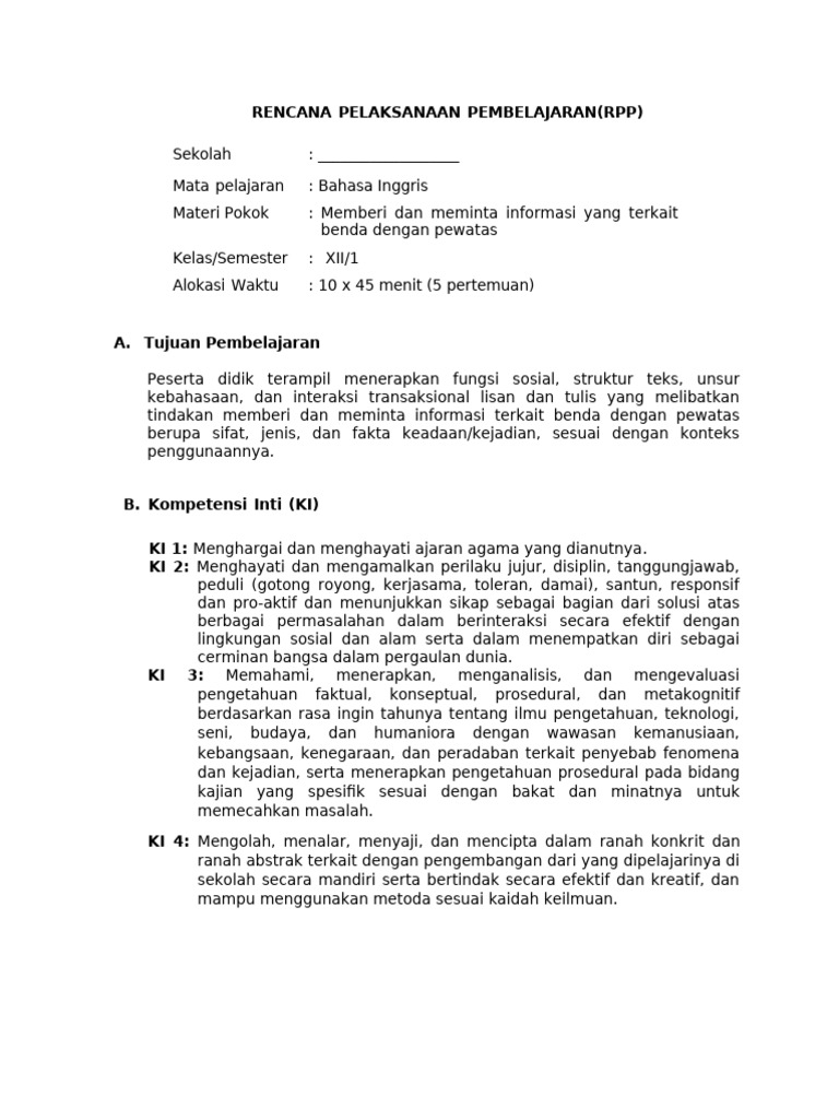 RPP PW Xii Unit 2 | PDF