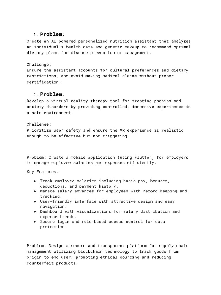 problem statement | PDF