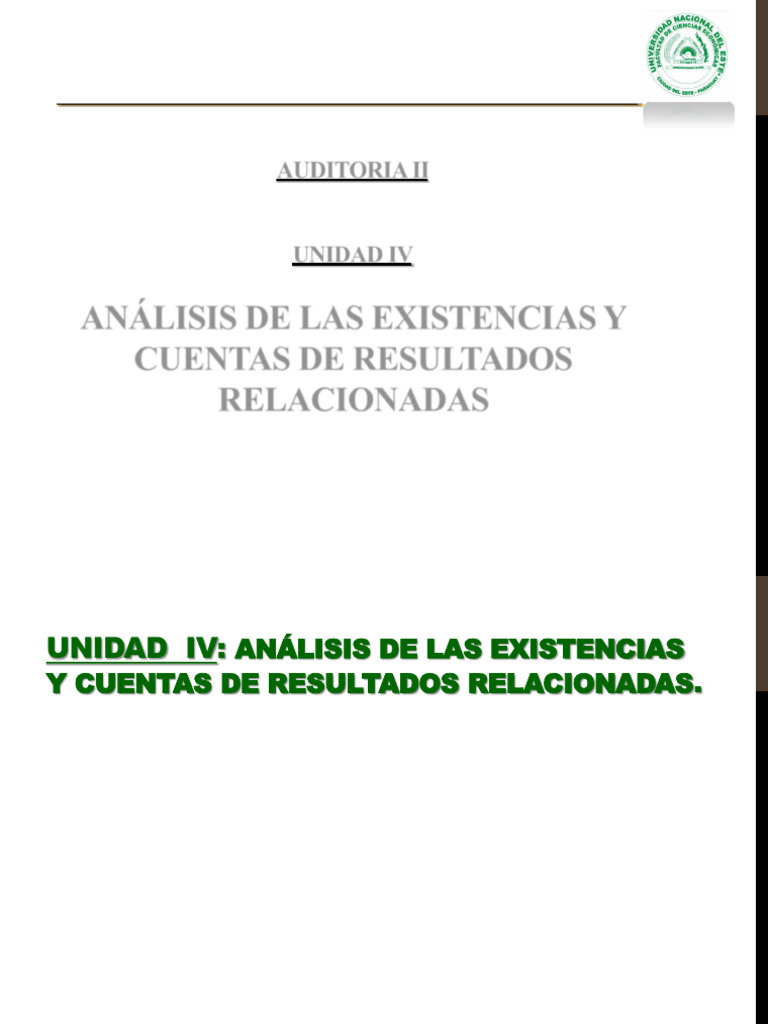 Contenido Programático - Unidad IV | PDF