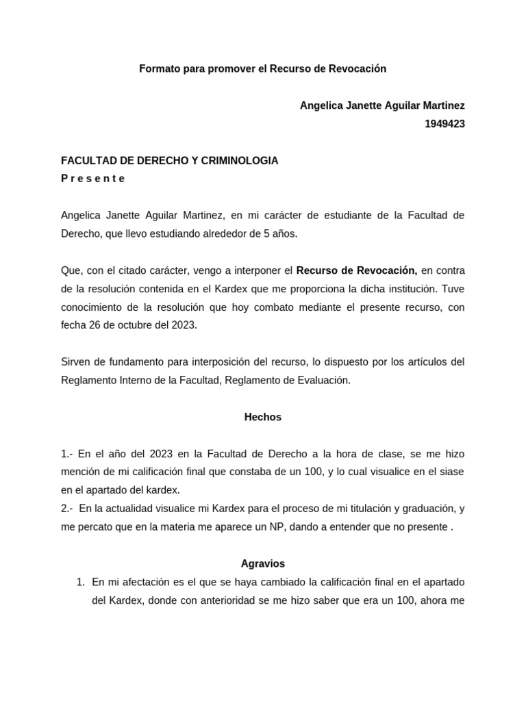 Agravio Aguilar Martinez | PDF