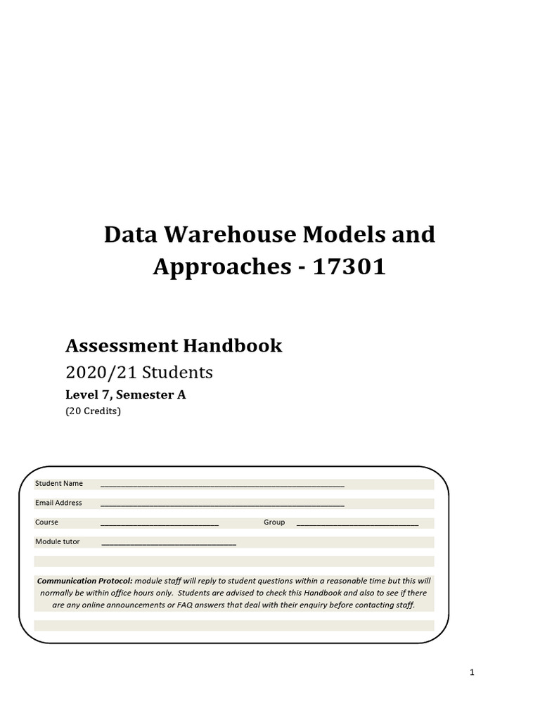 L7 DWMA AssHandbook 2021 - Moderated by JC | PDF