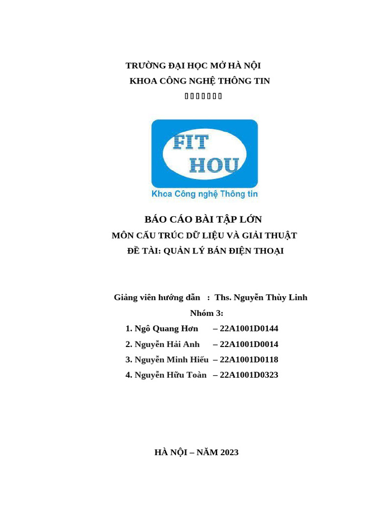 BTL CTDL Nhom3 Quanliluonggiaovien | PDF