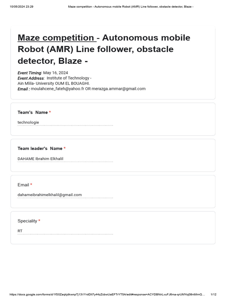 Event Registration Google Forms Pdf