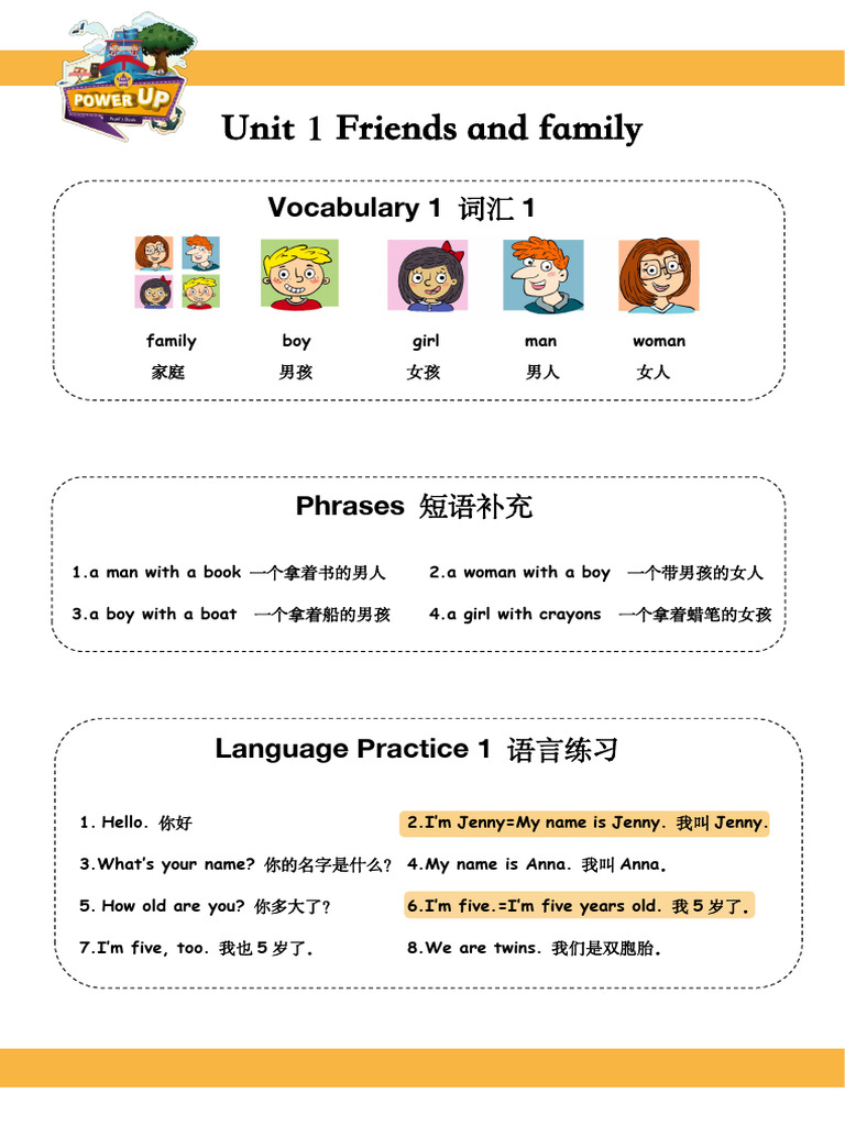 Unit 1-1知识清单 | PDF