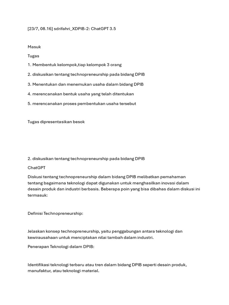 Presentasi X Dpib 2 | PDF