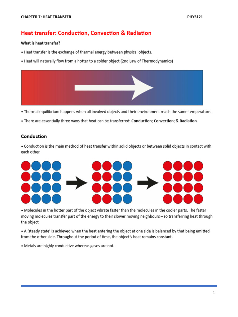 Chapter 7 Heat Transfer | PDF