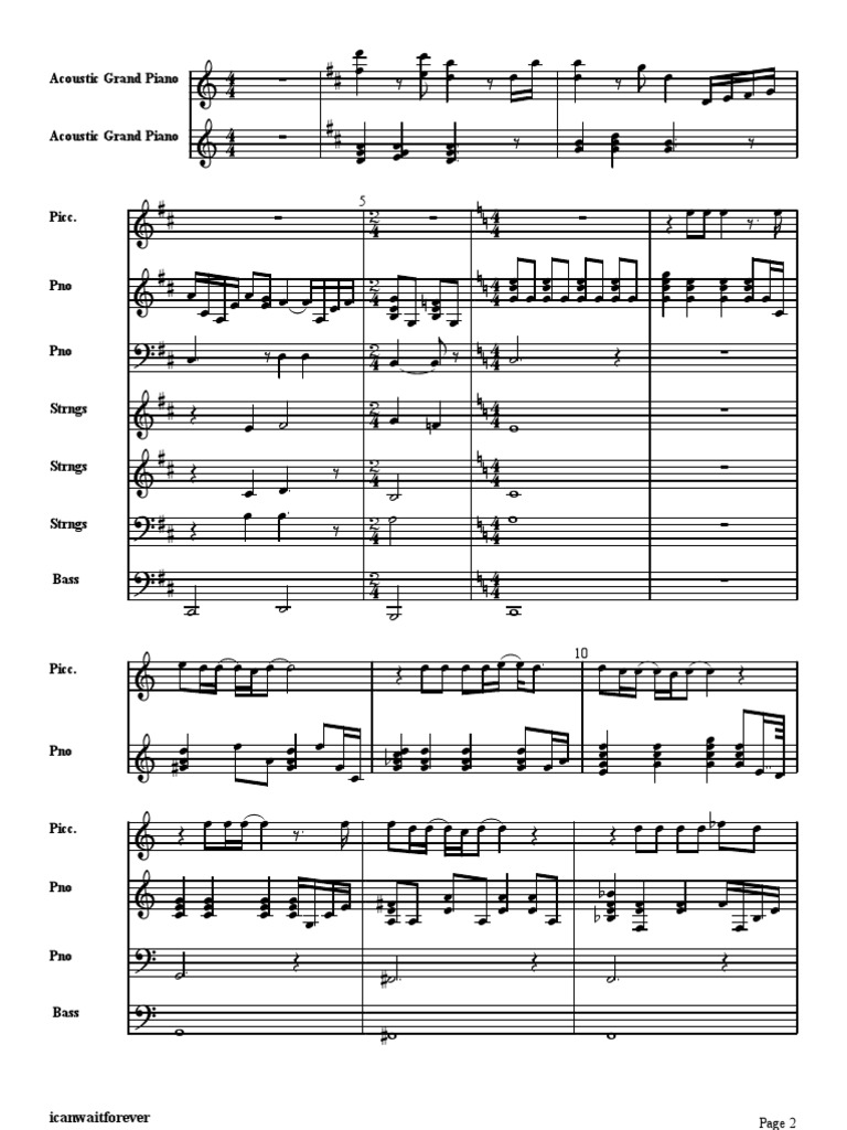 "I Can Wait Forever - Chords & Score" | PDF