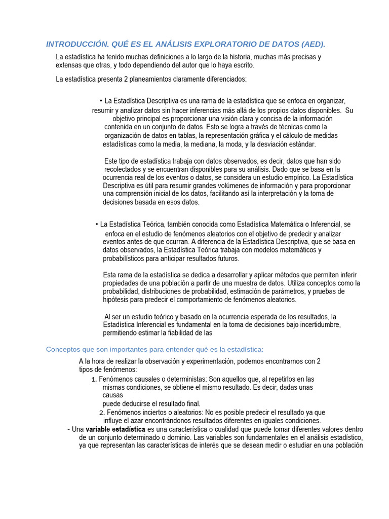 1 Analisis Exploratorio de Datos | PDF