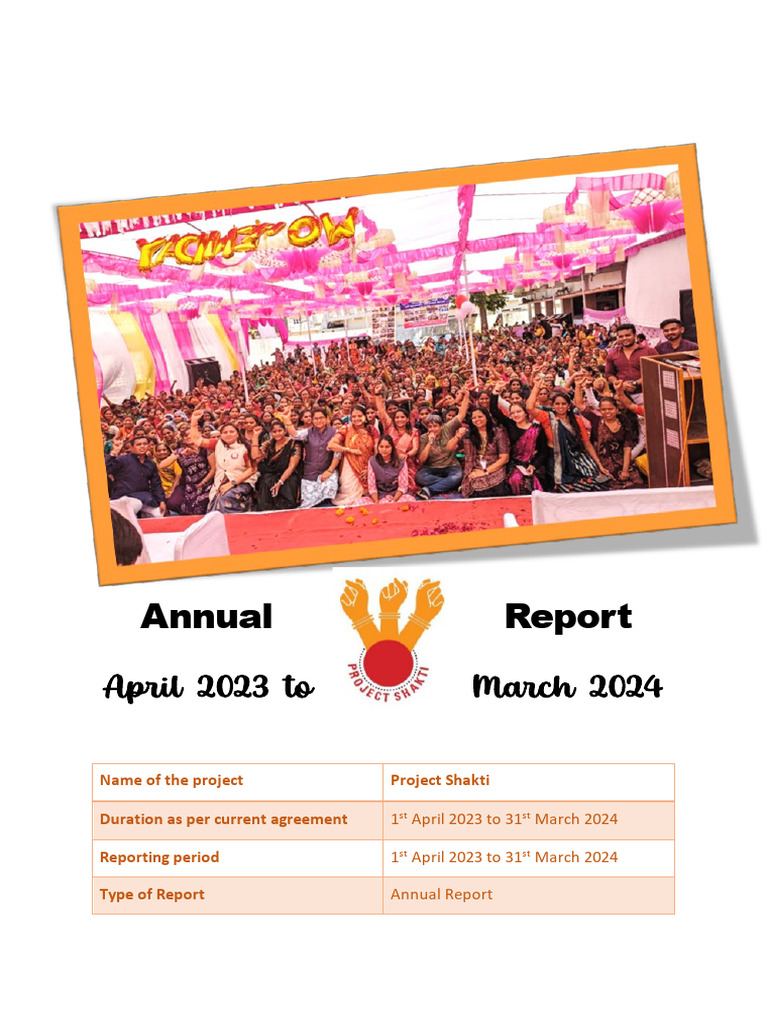 Project Shakti - Annual Report F24 | PDF