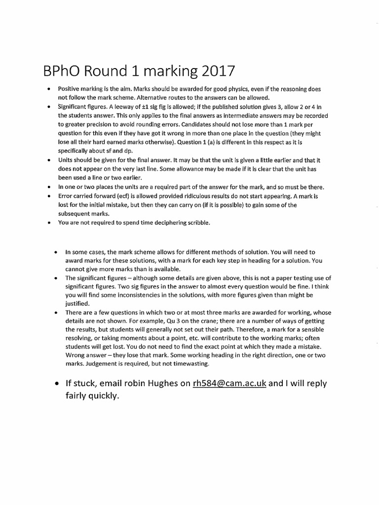 2017nov R1 Marking | PDF