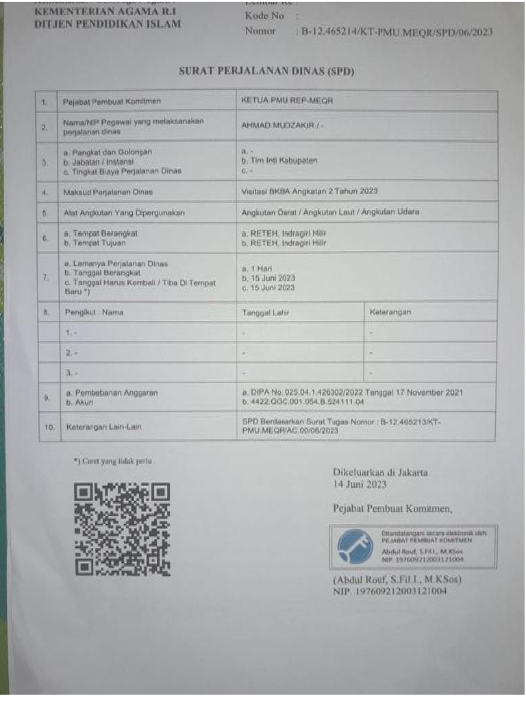 SPD Ma Ddi Pulau Kecil TTD | PDF