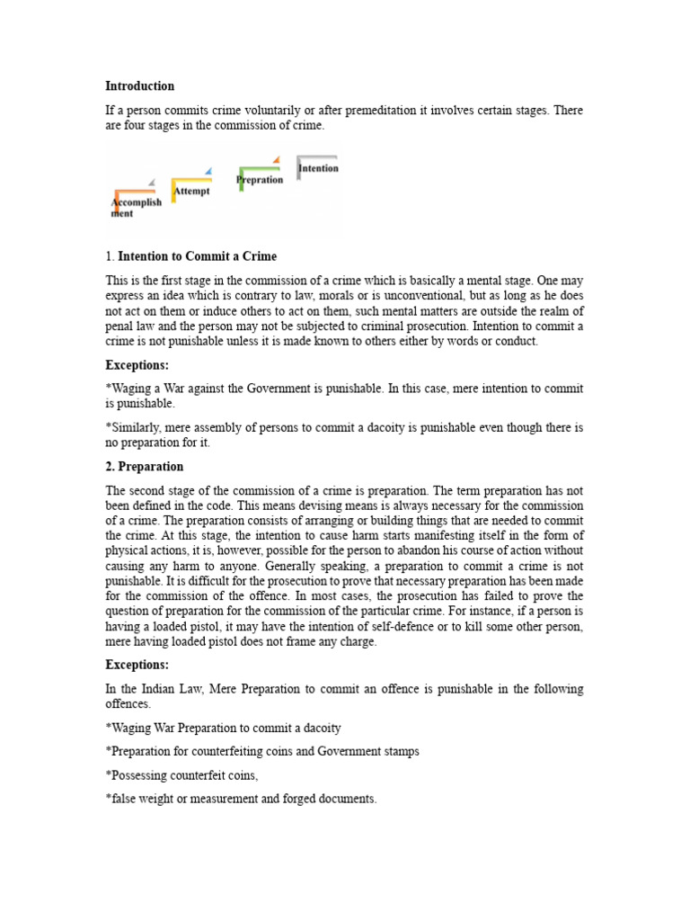 Stages of Crime | PDF