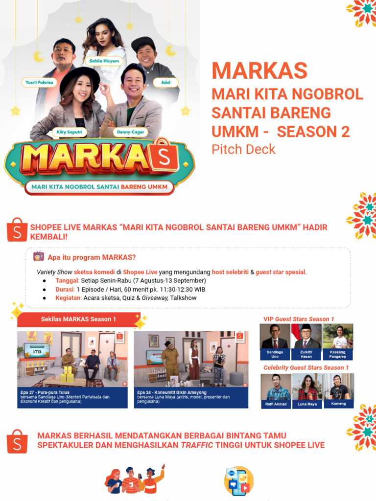 Shopee MARKAS Season 2 - Pitch Deck (IND) v.1 | PDF
