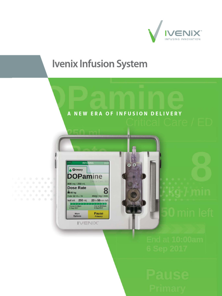 The Ivenix Infusion System Brochure | PDF | Electronic Health Record ...