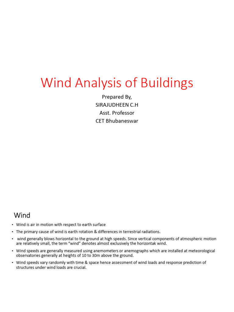 Wind Analysis - Static | PDF