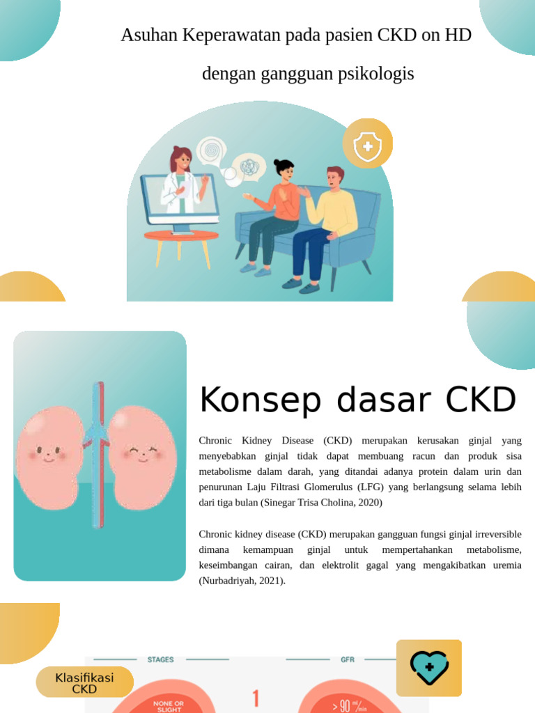 Asuhan Keperawatan Pada Pasien CKD On HD Dengan Gangguan Psikologi-1 | PDF