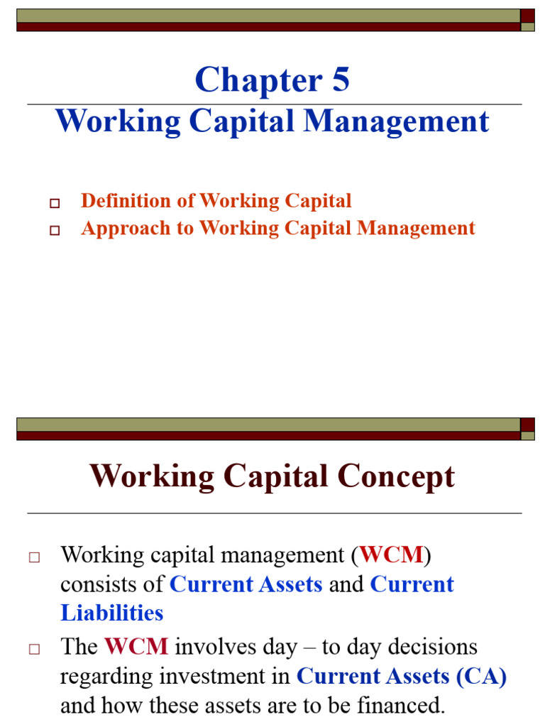 Financial Management | PDF | Working Capital | Finance & Money Management