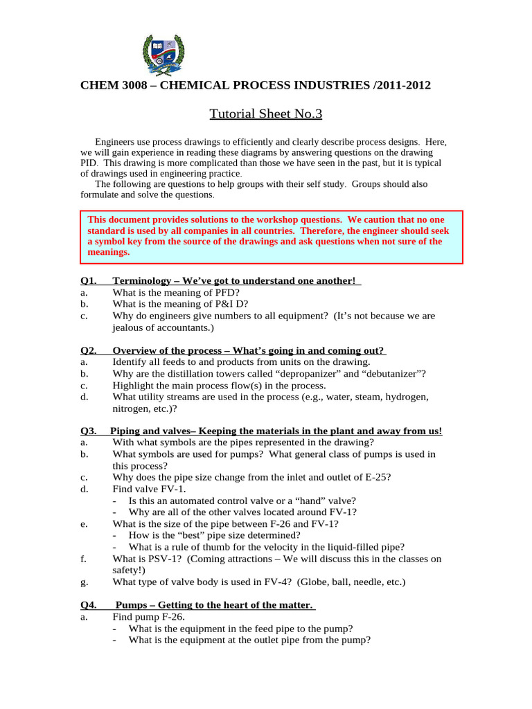 CHEM2003 Tutorial Sheet 3 | PDF