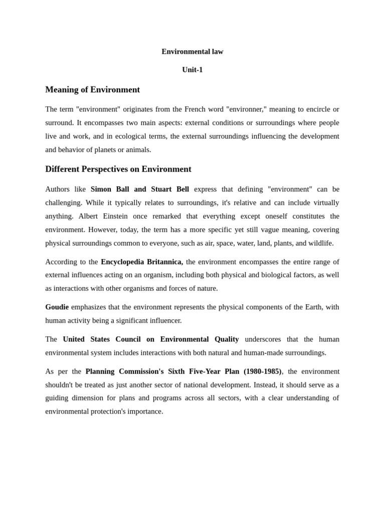 Environmental Law | PDF