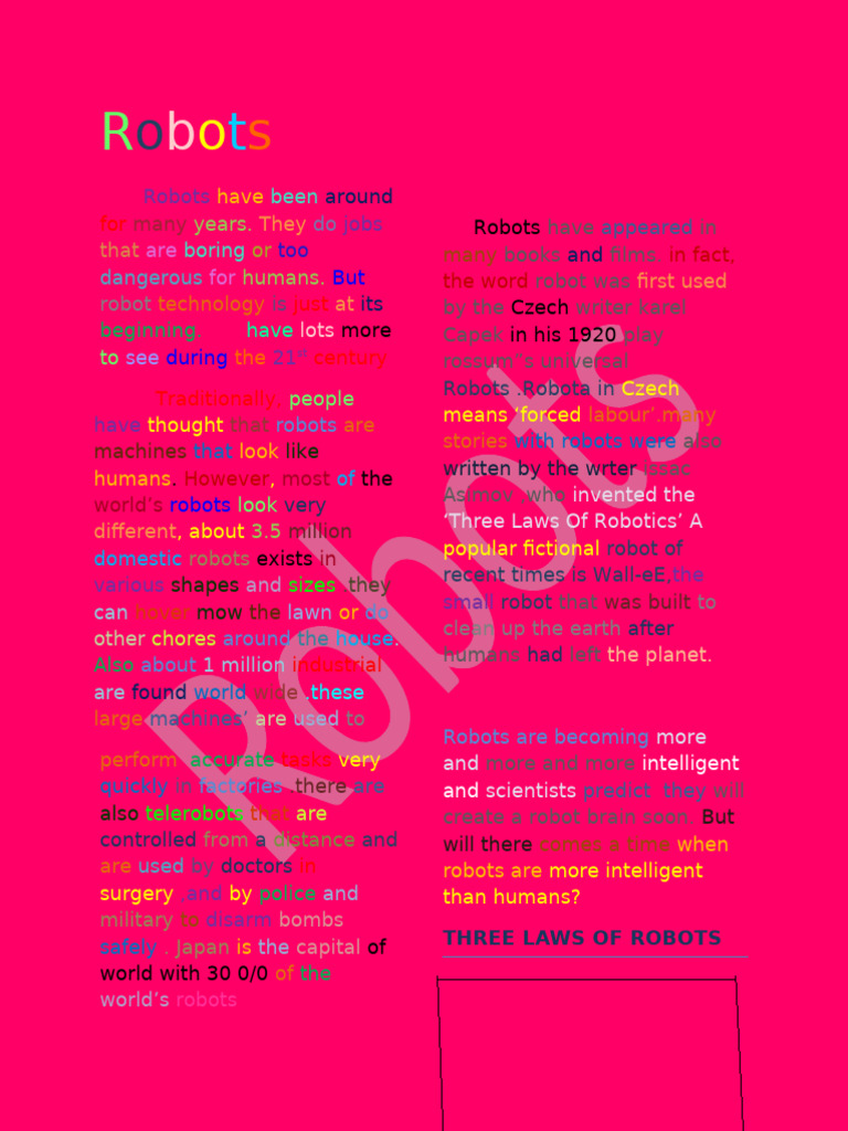 Robots | PDF
