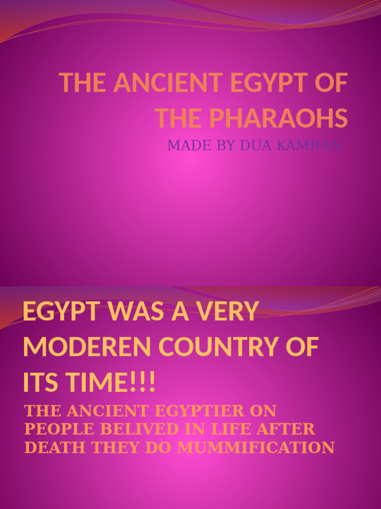 The Ancient Egypt of The Pharaohs | PDF