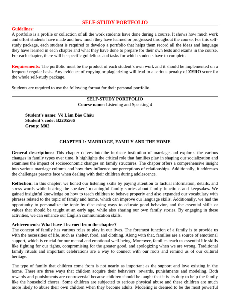 Self-Study Package Chapter 1 | PDF