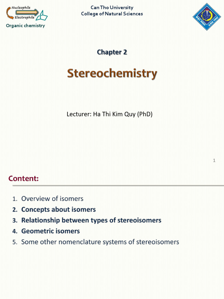 Chapter 2. Stereochemistry | PDF