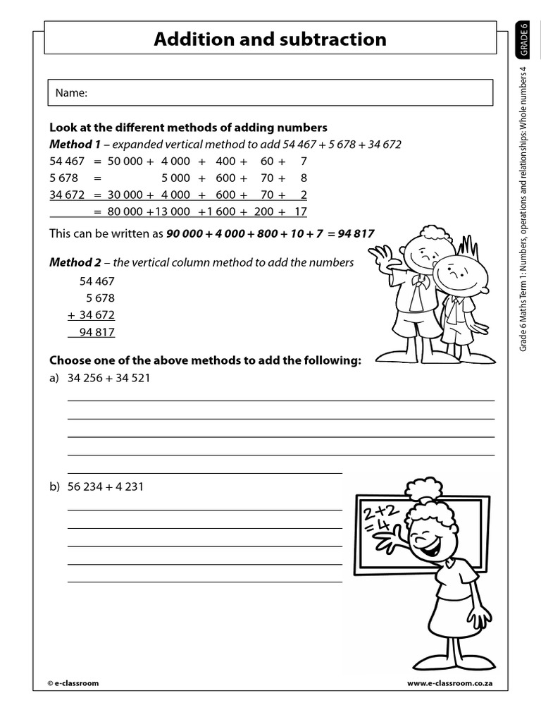 Grade 6 Maths Wsheet 2 | PDF