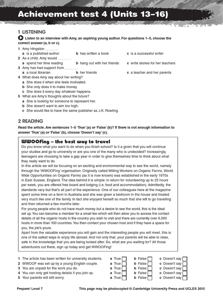 Prepare At4 | PDF | Language Arts & Discipline