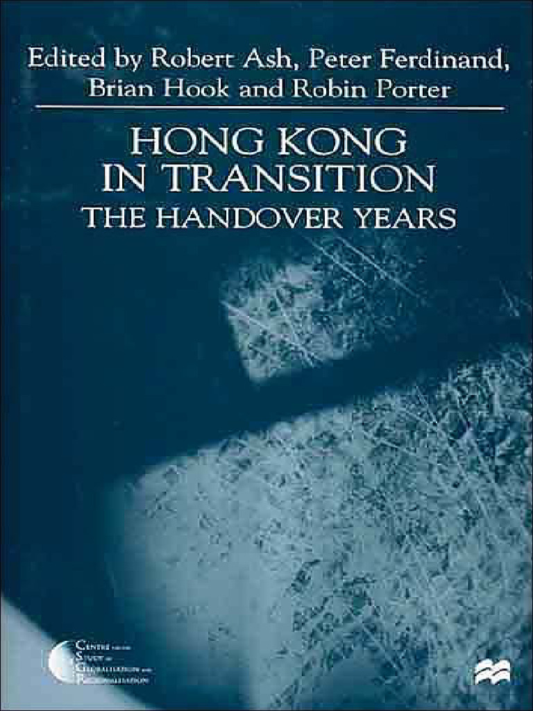Hong Kong in Transition - The Handover Years | PDF
