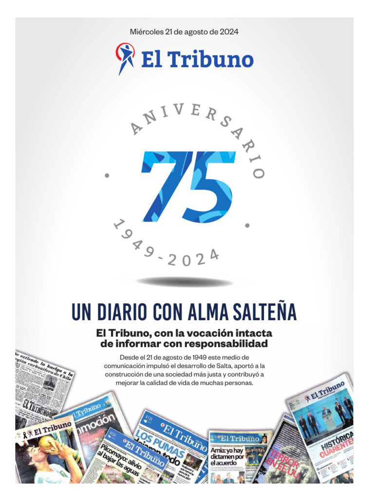 75 años de El Tribuno en Salta | PDF