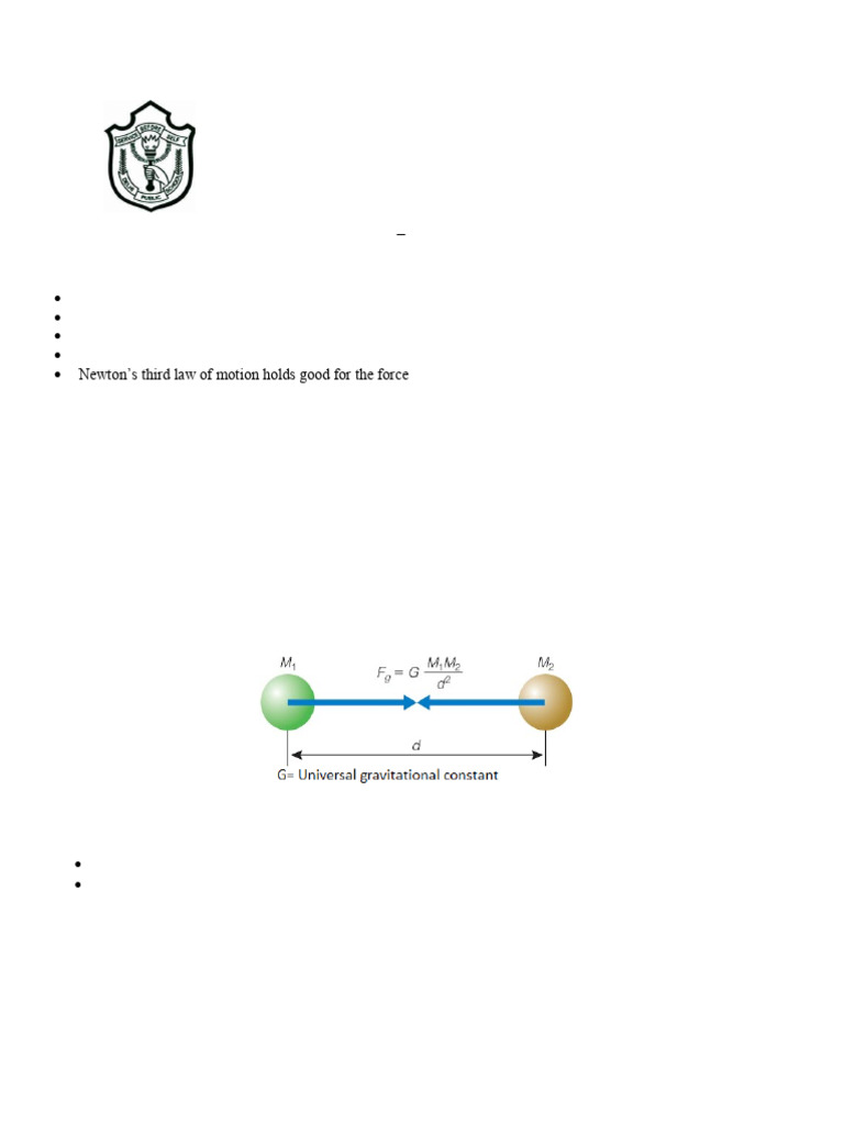 Class 9 Gravitation (2024-25) | PDF