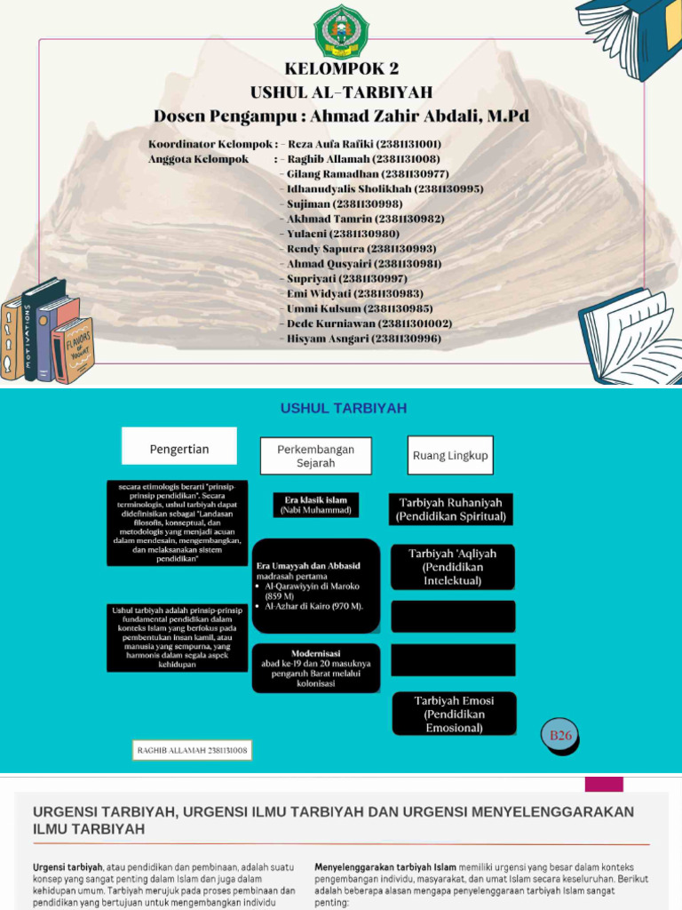 Ushul Tarbiyah KLP 2 | PDF